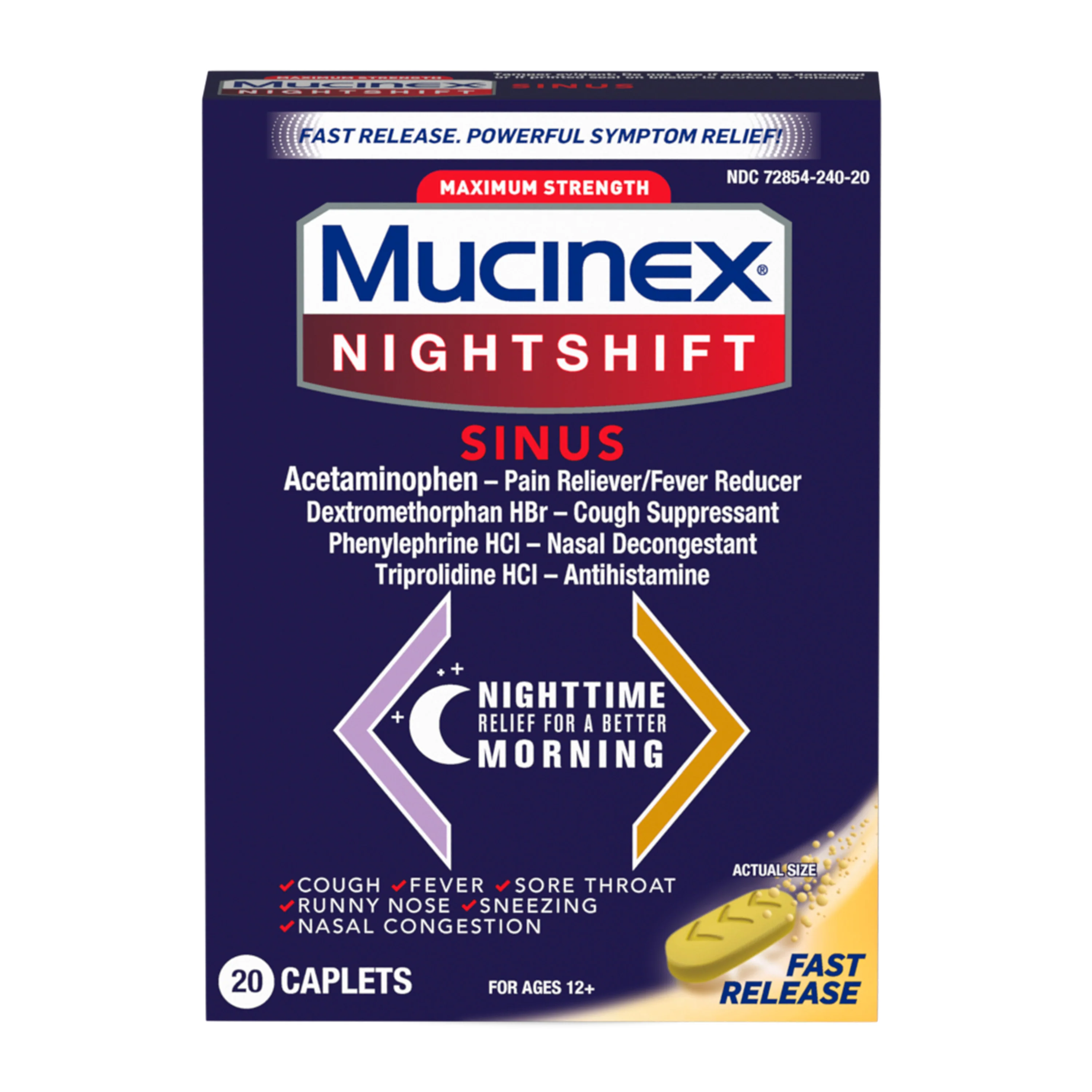 Nightshift® Sinus Caplets - Mucinex